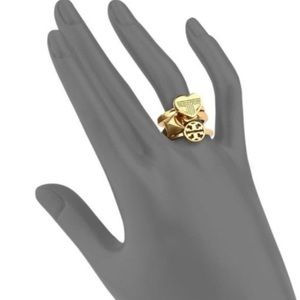Tory Burch | Accessories | Tory Burch 6k Gold Stacked Rings | Poshmark